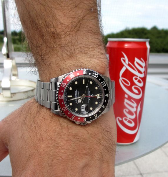 Wristshotbilder von Rolex GMT Master I / II Coke und Pepsi | Wristshots.de